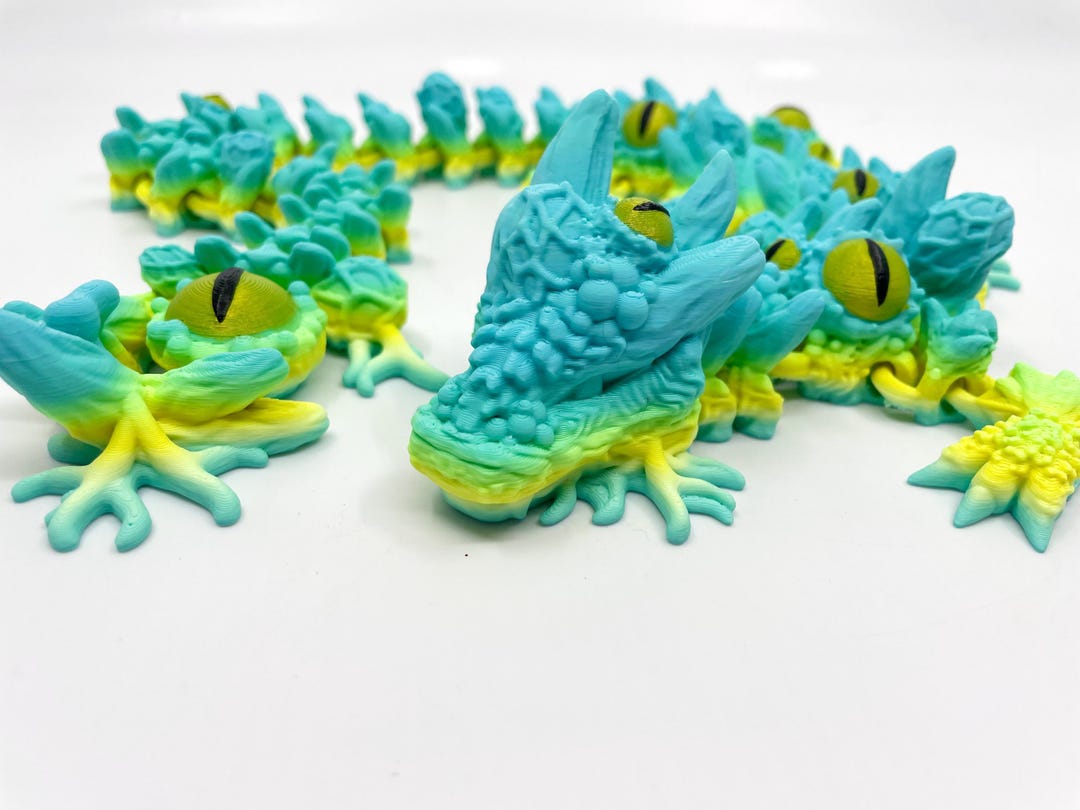Infected Dragon adult Articulated Fidget Toy 3D Printed Cinderwing 3D ...