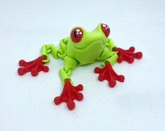 Frog / Articulated Fidget Toy / 3D Printed / Cinderwing - Etsy