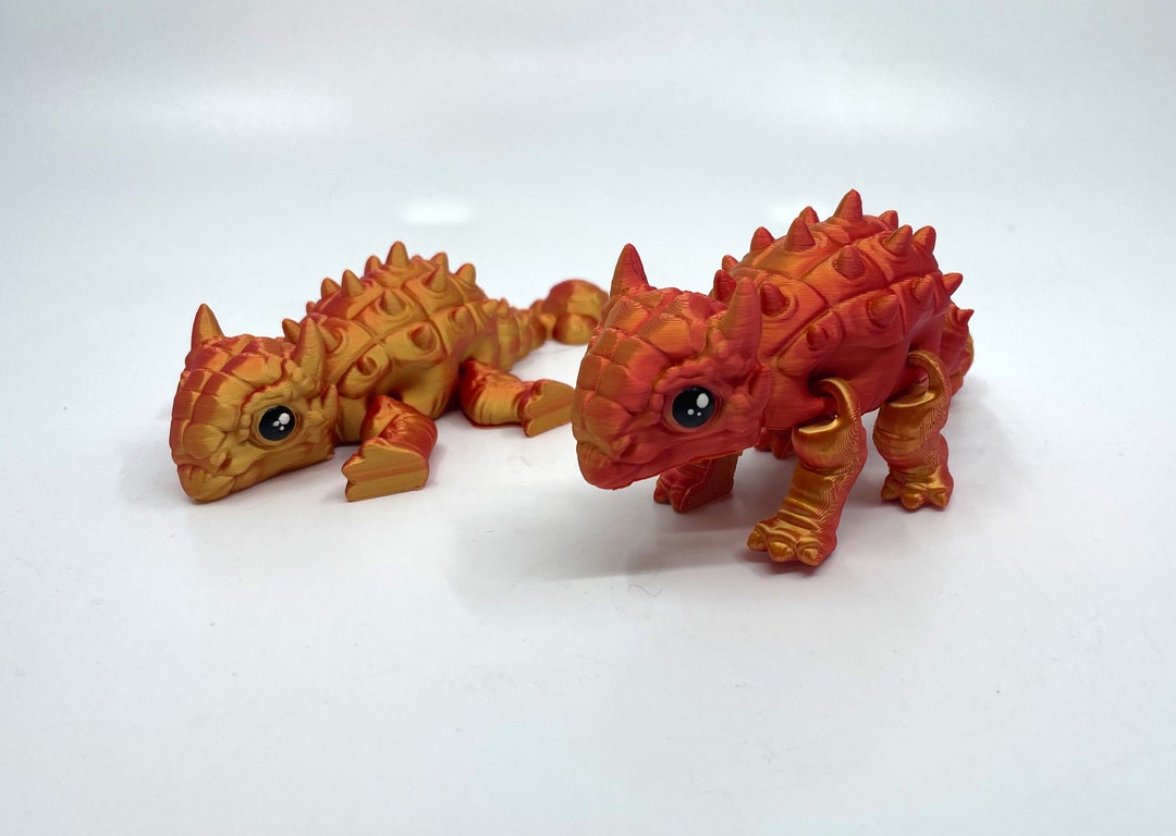 Ankylosaurus Articulated Fidget Dinosaur Toy 3D Printed Toonz Factory ...