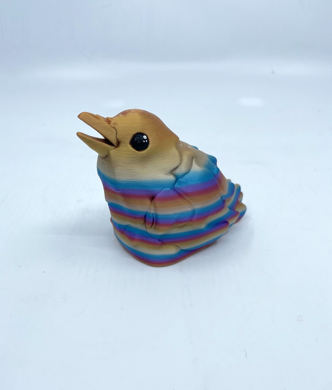 Raven Footling Articulated Fidget Toy 3D Printed Layers in Green ...