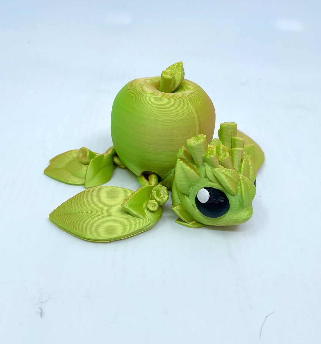Apple Turtle Articulated Fidget Toy 3D Printed Cinderwing 3D Authorized ...