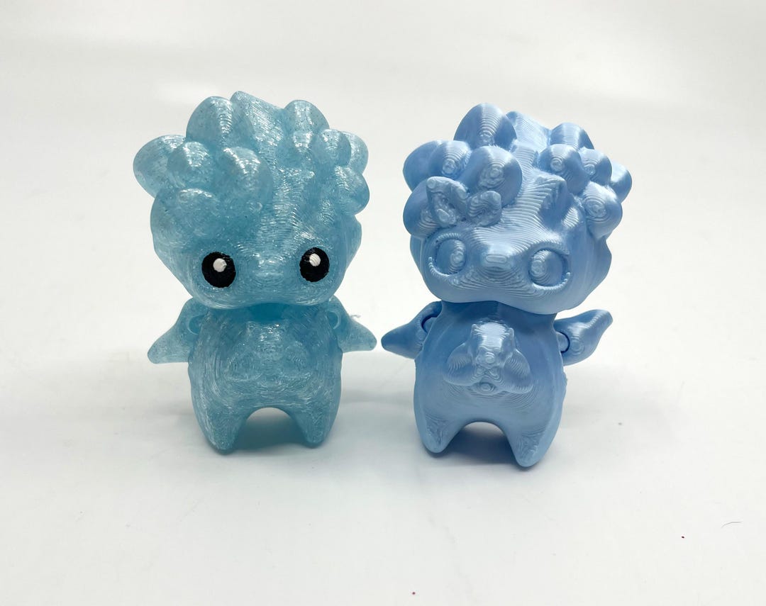 Flower Pixie Flexi Articulated Fidget Toy 3D Printed Layers in Green ...