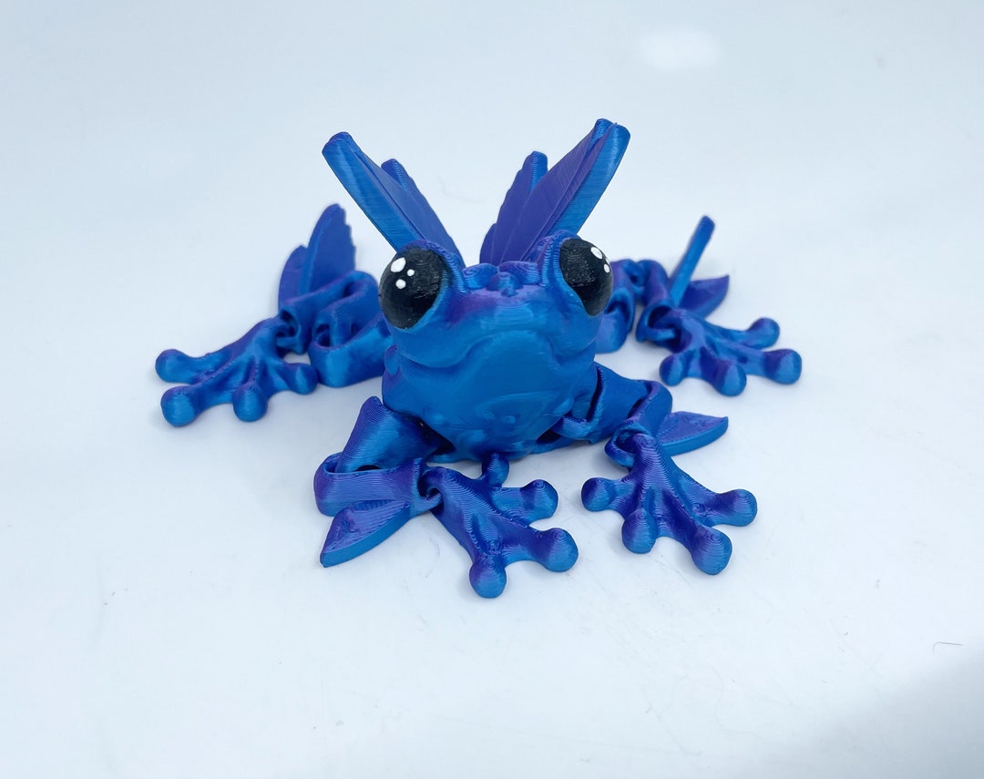 Butterfly Frog Articulated Fidget Toy 3D Printed Cinderwing 3D ...