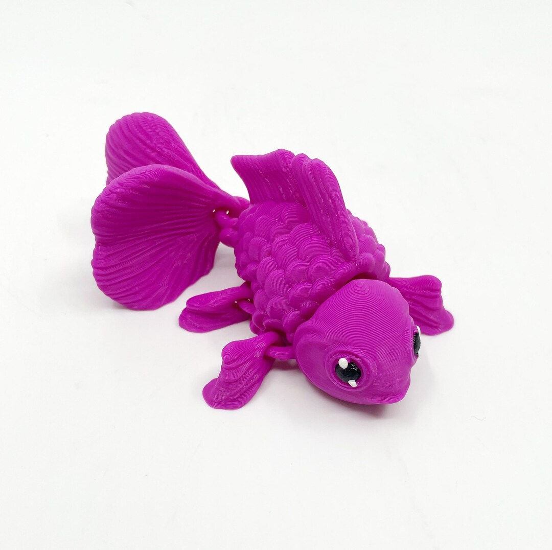 Baby Goldfish Flexi Articulated Fidget Toy 3D Printed Bottega 3D ...