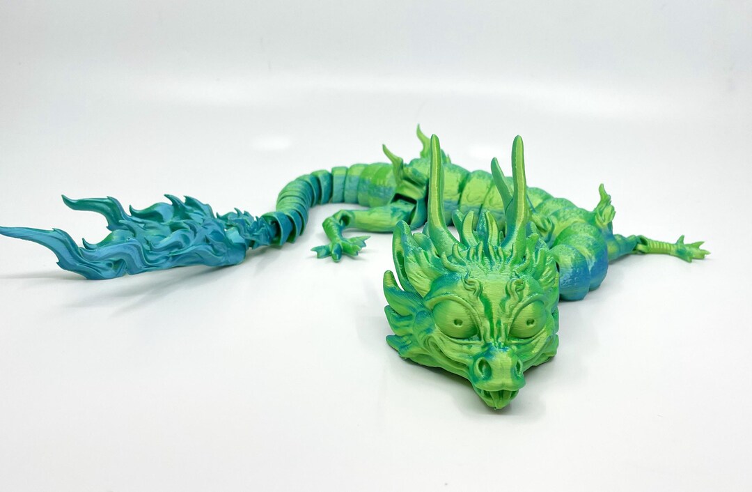 Goofy Wolf Dragon Articulated Fidget Toy 3D Printed Doll Maker 3D ...