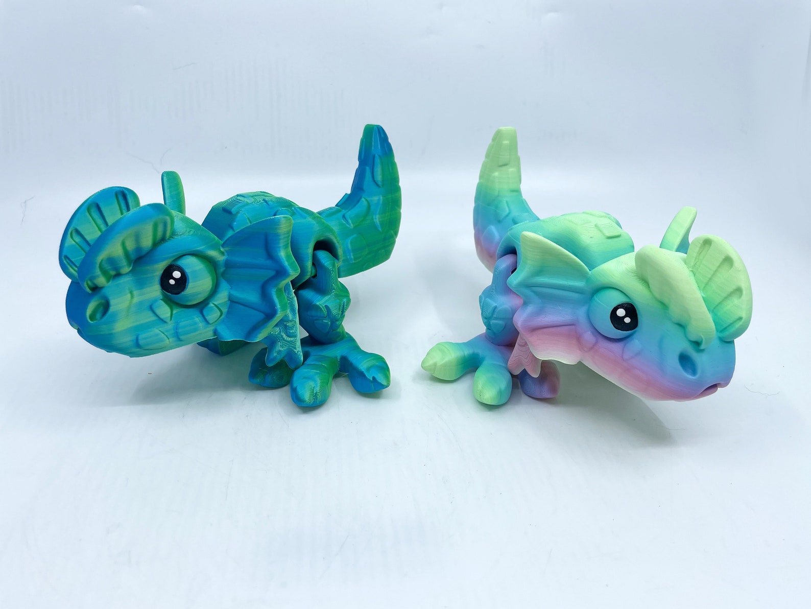 Chomping Dilophosaurus Articulated Fidget Toy 3D Printed ...