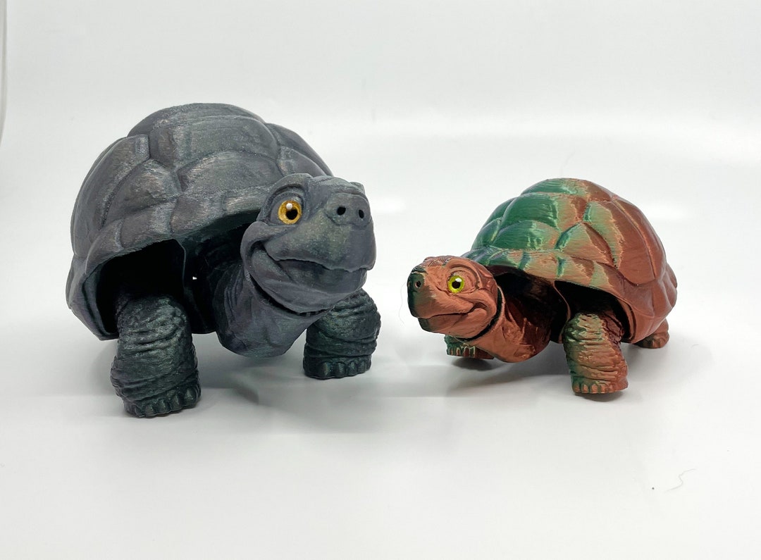 Tortoise Flexi Two Sizes Available Articulated Fidget Toy 3D Printed ...