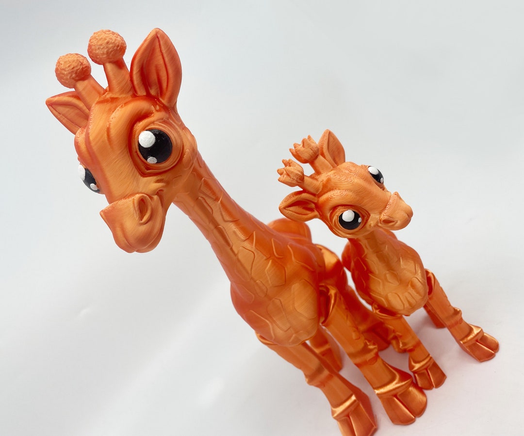 Giraffe Flexi, Adult and Baby Sizes Available Articulated Fidget Toy 3D ...