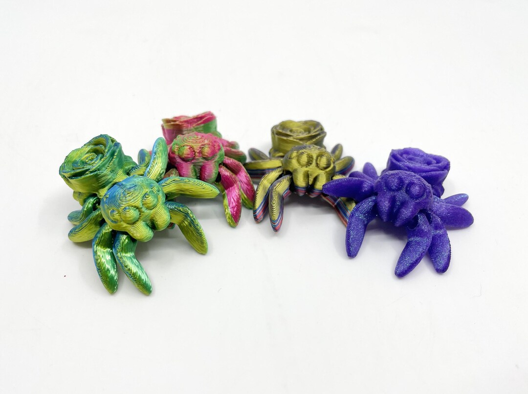 Rose Spider Articulated Fidget Toy 3D Printed Cinderwing 3D Authorized ...