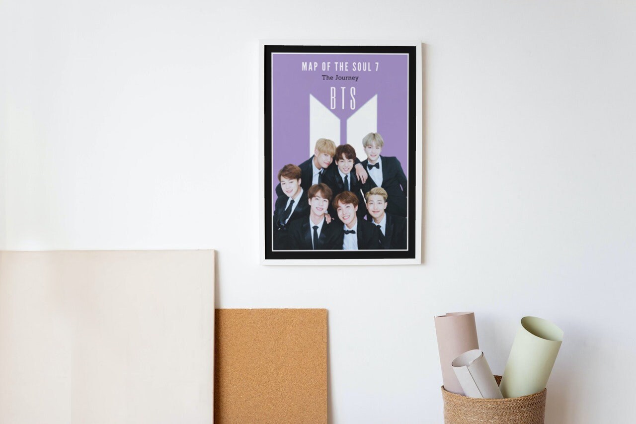 Bts Poster, 1 Digital Download, Bts Poster Aesthetic, Bts Map of the ...
