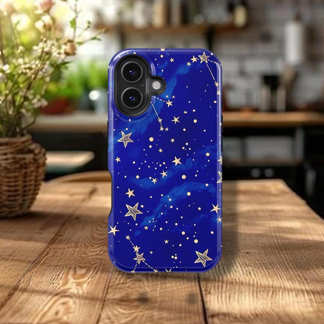Starry Night Constellation Phone Case, Celestial Design - Etsy