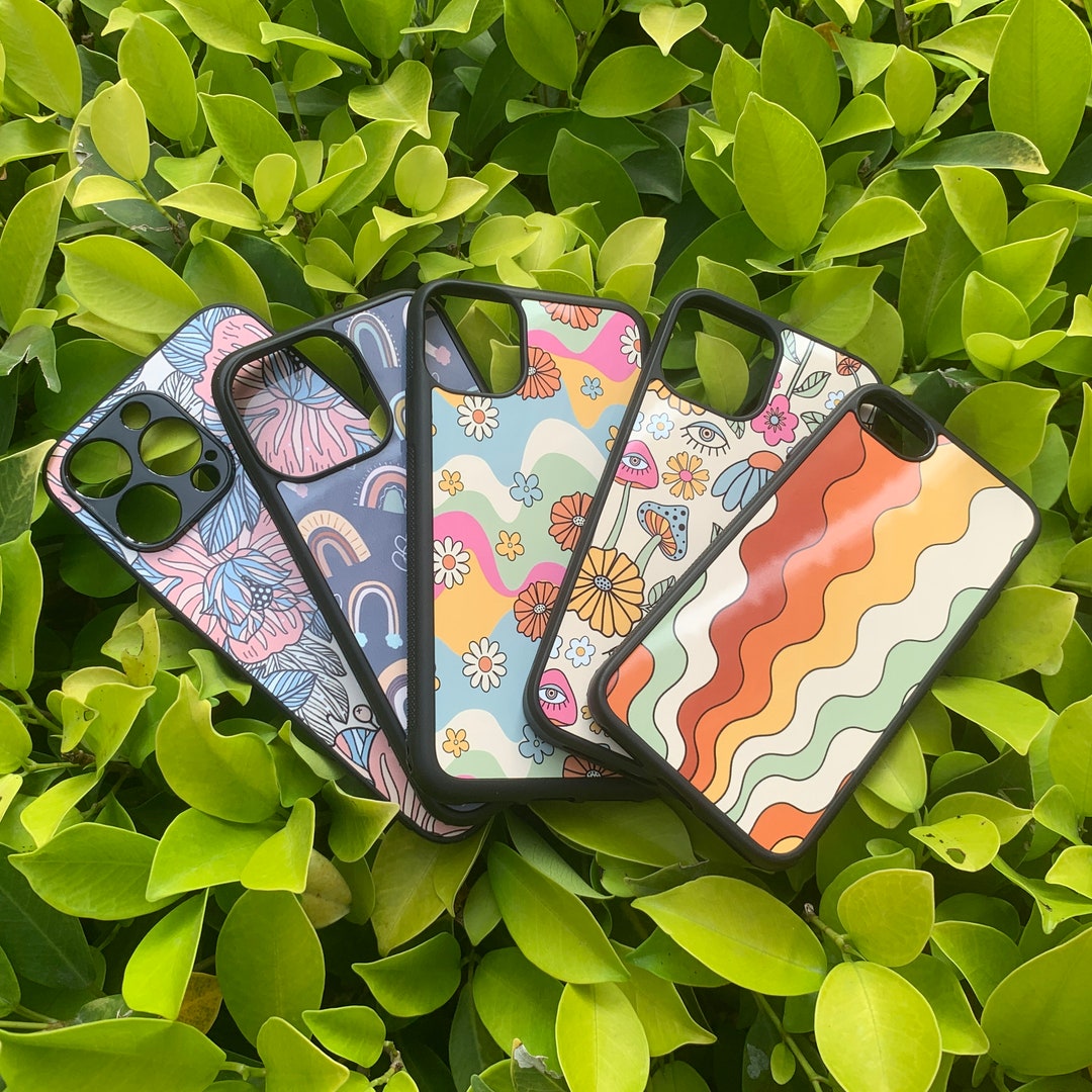 Retro Groovy Pattern Phone Case - Boho Y2K Style - Etsy
