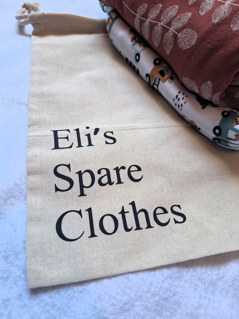 Personalised Spare Clothes Bags! - Etsy