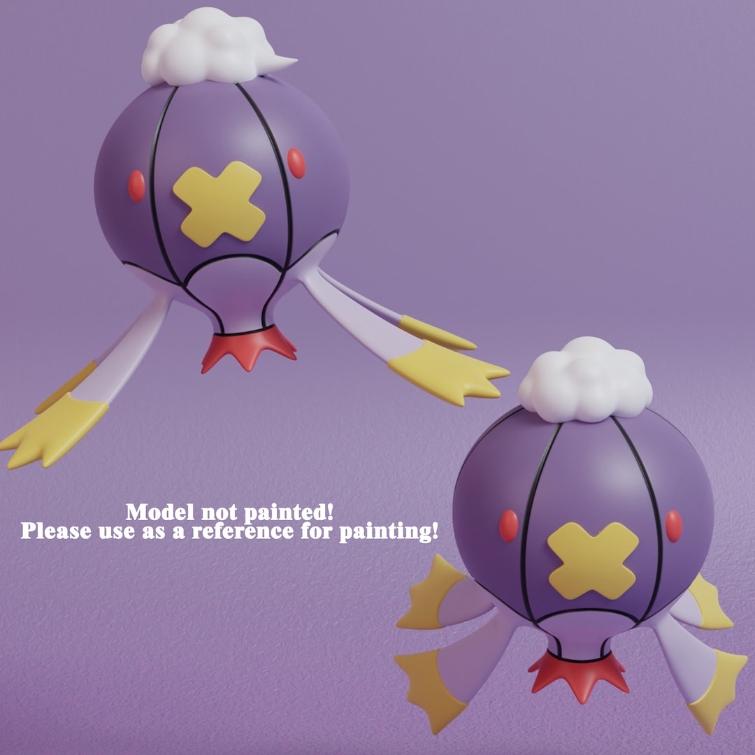 Drifblim the Blimp Pokémon - 3D Printed Unpainted Figure - Etsy
