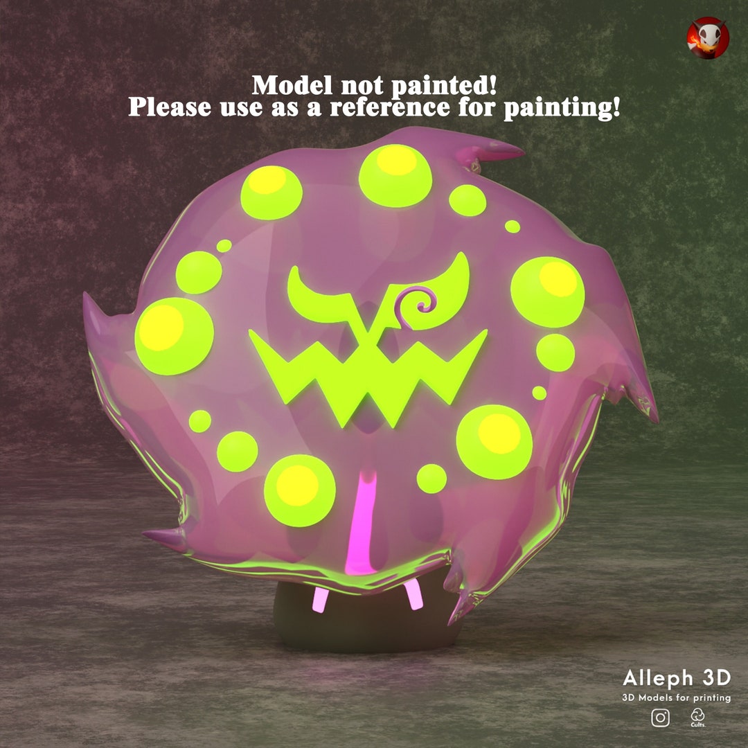 Spiritomb the Forbidden Pokémon - 3D Printed Unpainted Figure - Etsy