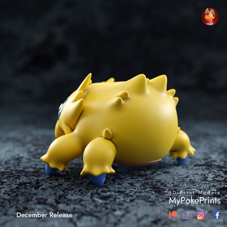 Joltik the Attaching Pokemon 3D Printed Unpainted Figure - Etsy