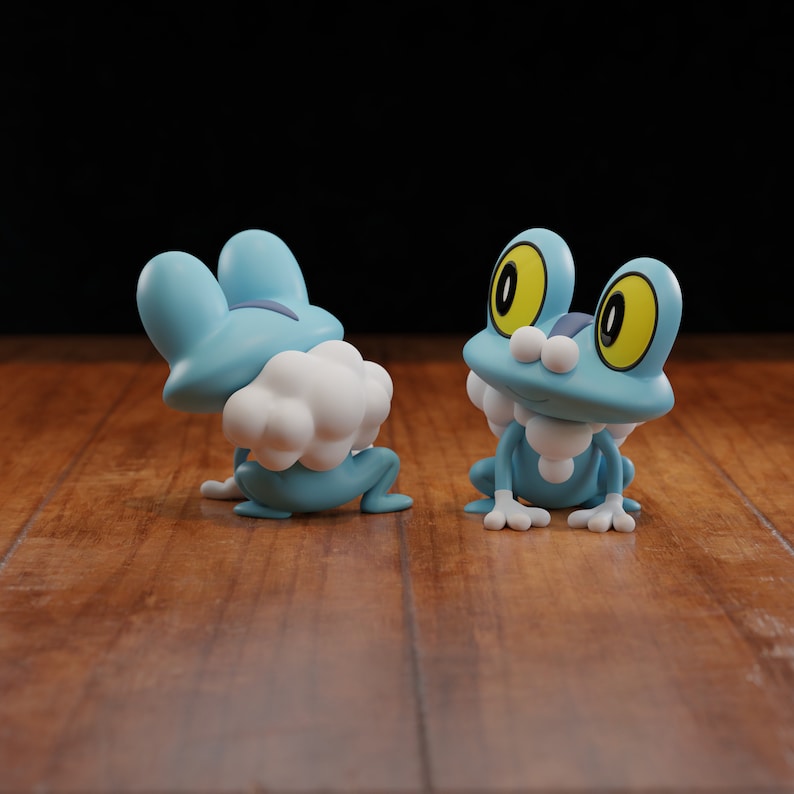 Froakie the Bubble Frog Pokémon 3D Printed Unpainted Figure - Etsy