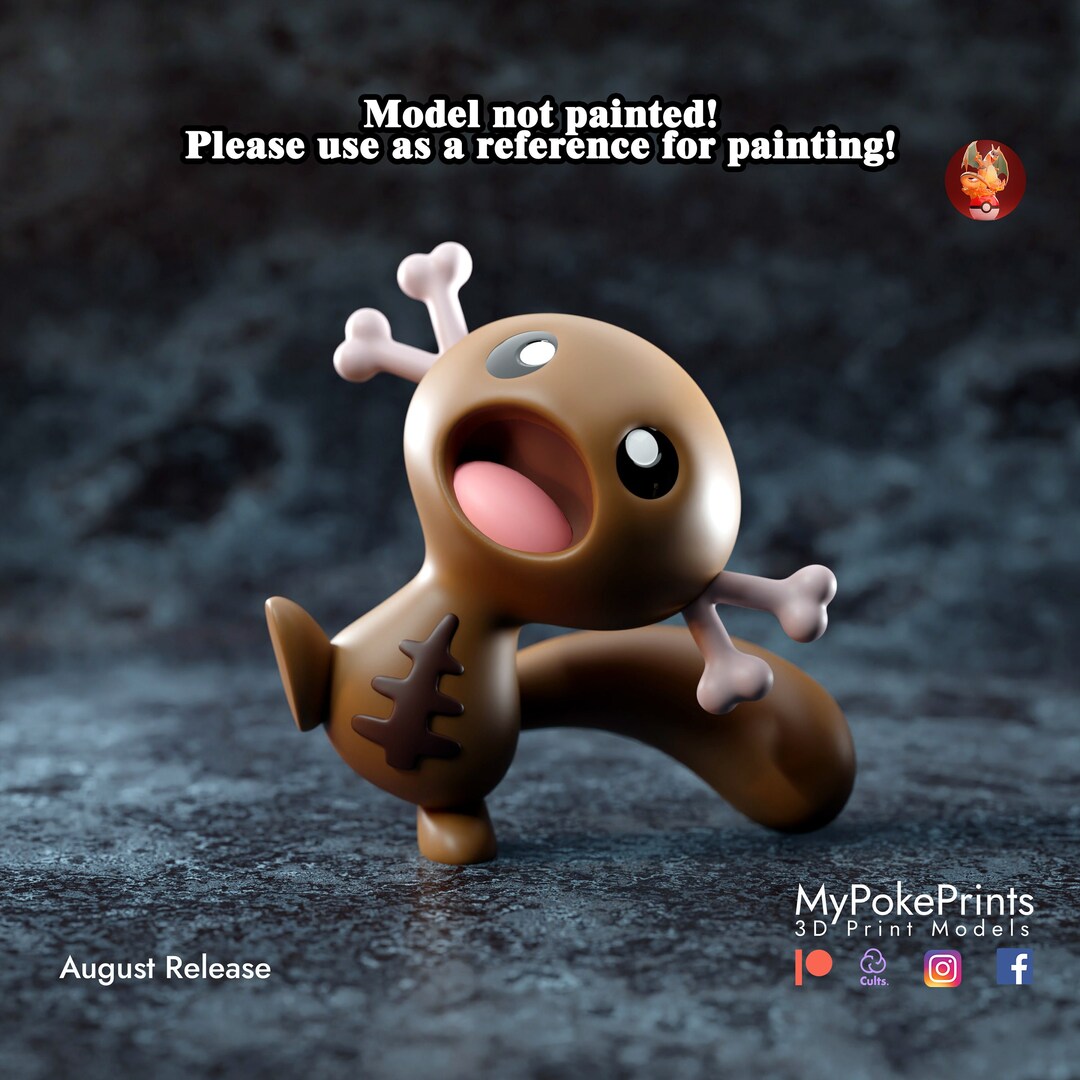 Wooper the Poison Fish Pokémon 3D Printed Unpainted Figure - Etsy