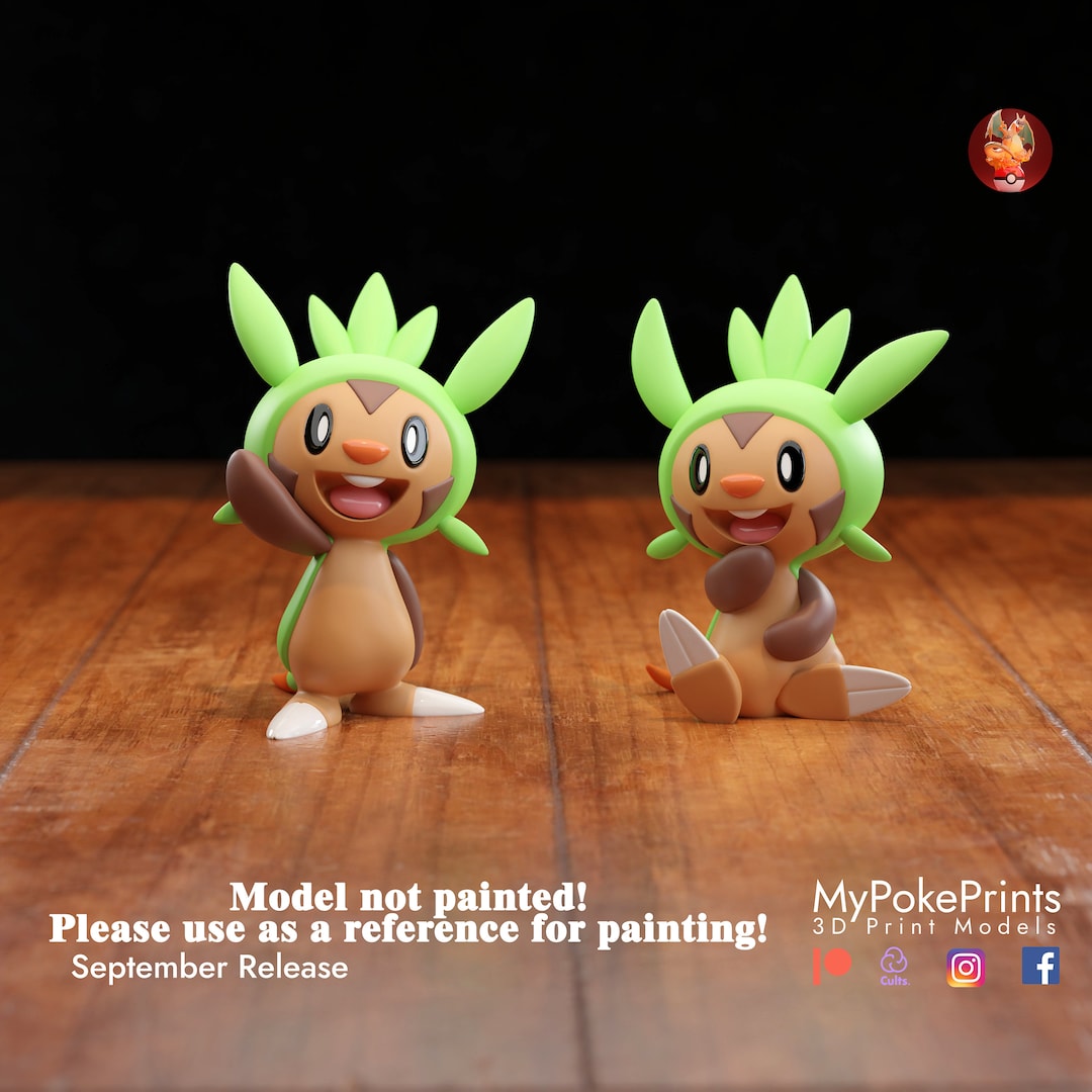 Chespin the Spiny Nut Pokémon 3D Printed Unpainted Figure - Etsy