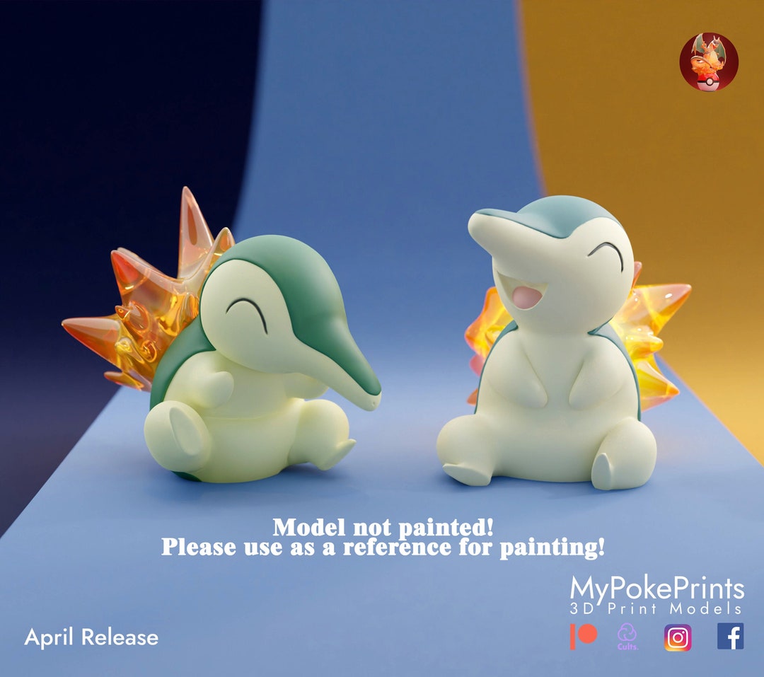 Cyndaquil the Fire Mouse Pokémon - 3D Printed Unpainted Figure - Etsy