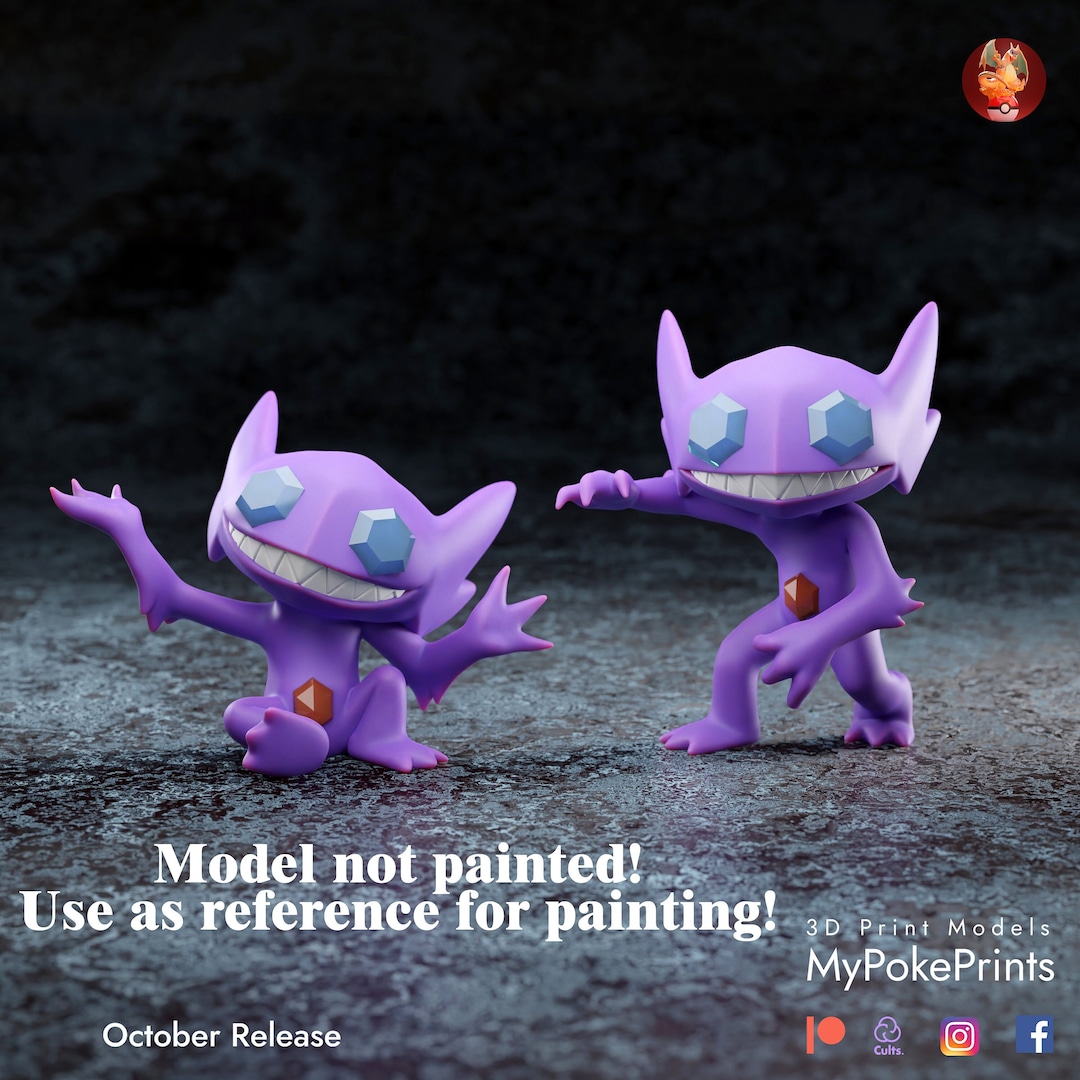 Sableye the Darkness Pokémon - 3D Printed Unpainted Figure - Etsy