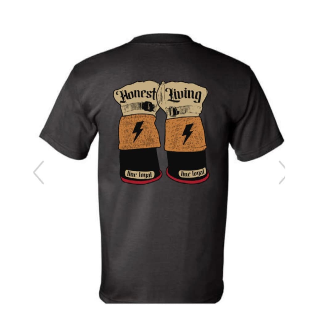 Lineman T-shirt | Union T-shirt | Gloves Are on T-shirt | Full Color ...