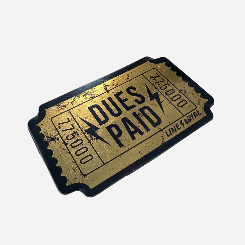 BIG GUY Golden Ticket Mirrored Sticker | Lineman Sticker | Uv ...