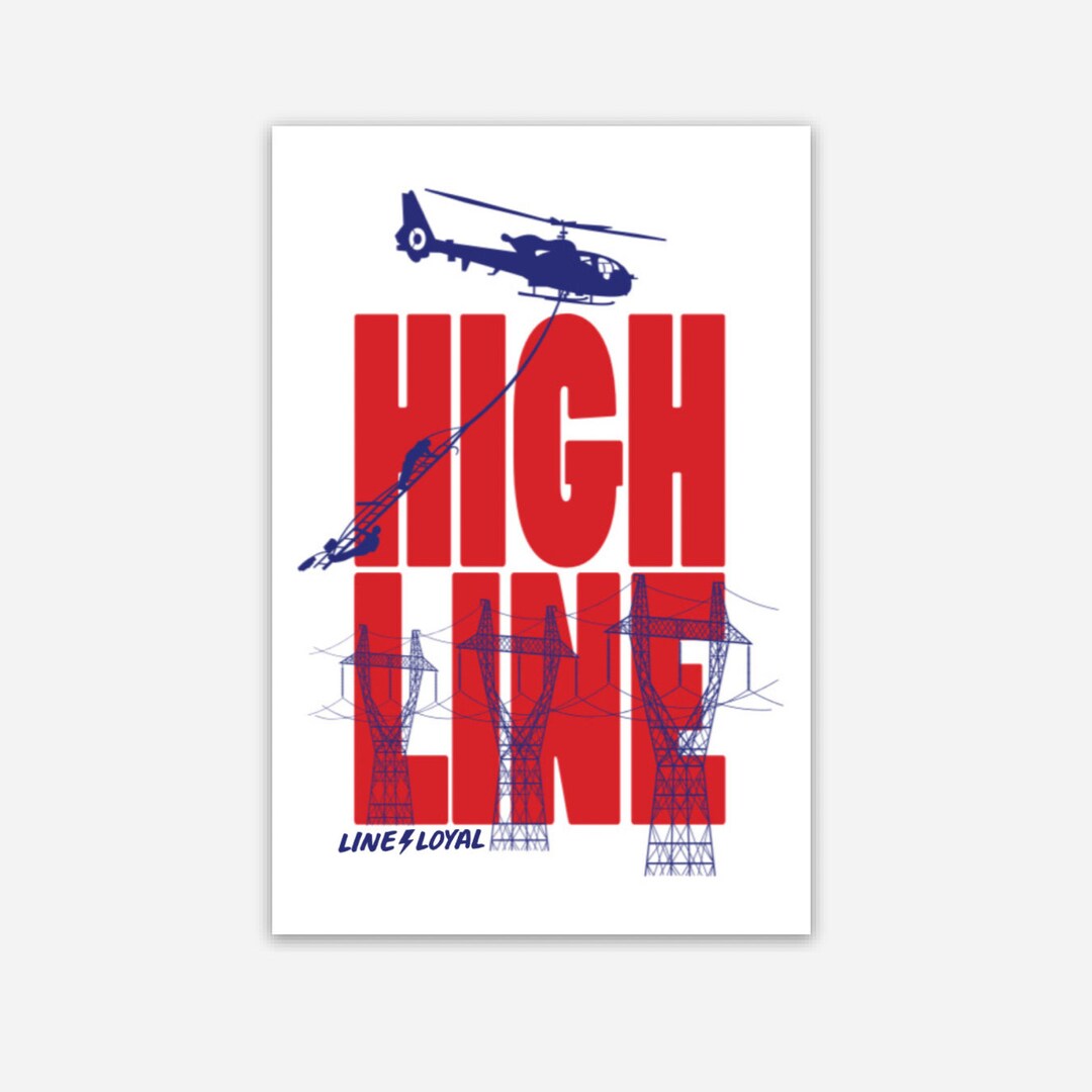 High Line Sticker | Lineman Sticker | Uv/weatherproof Vinyl | Hardhat ...