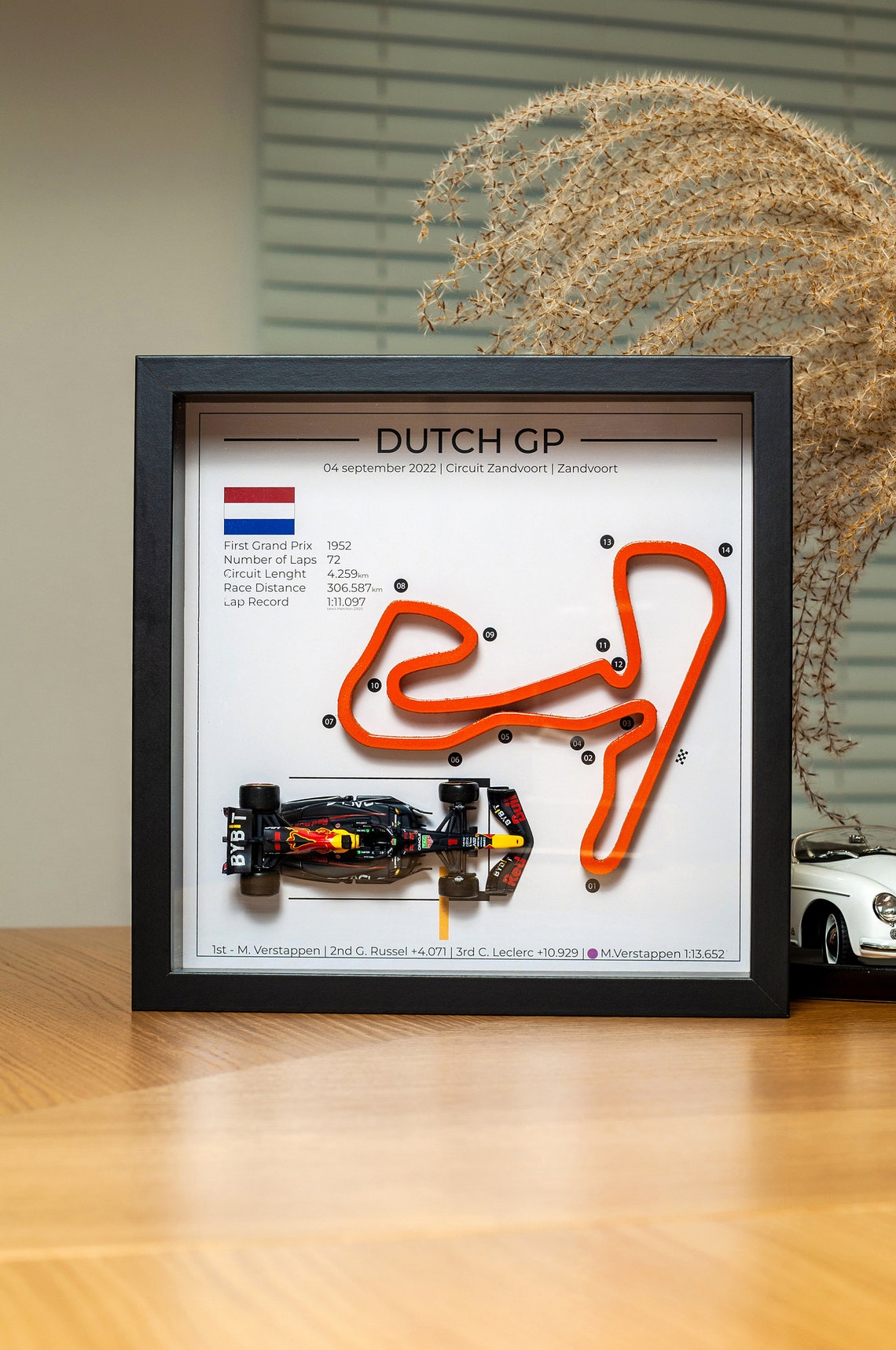 F1 DUTCH GP Zandvoort 2022 Frame With the Winning Car F1 Track Wall Art ...