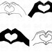Heart Hands Svg, Heart Hands, Heart Sign Svg, Digital Download, Love ...