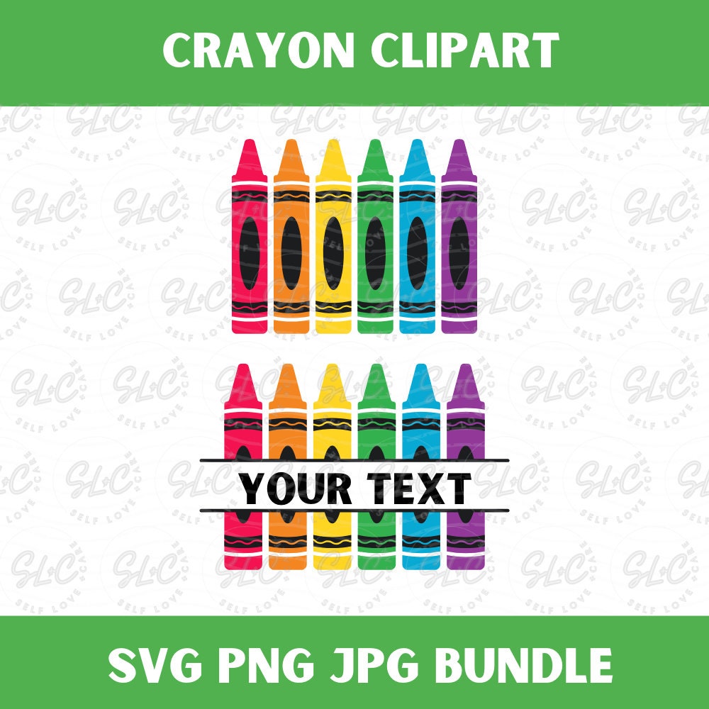 Crayon Monogram Svg, Crayon Split Monogram Svg, Teacher Monogram Svg ...