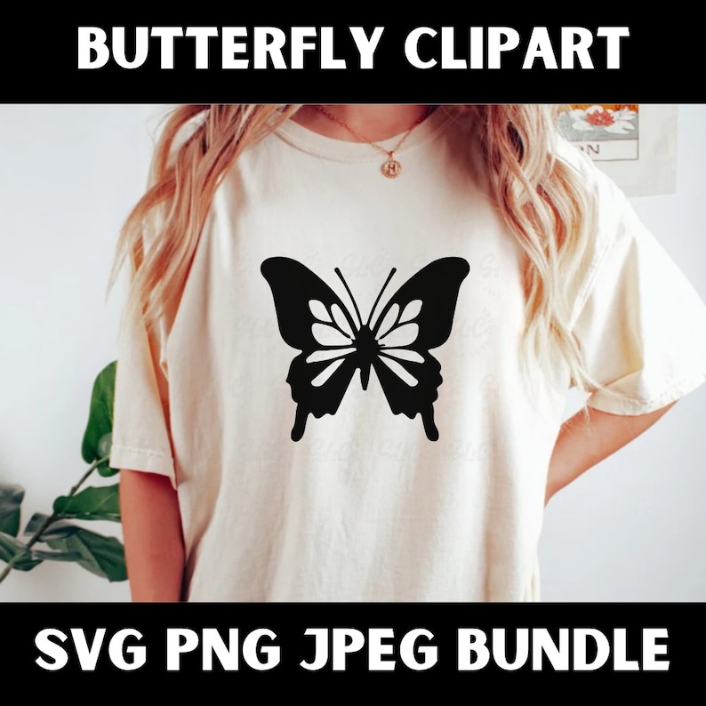 Butterfly Svg Bundle, Butterfly Png, Butterfly Silhouette, Monarch ...