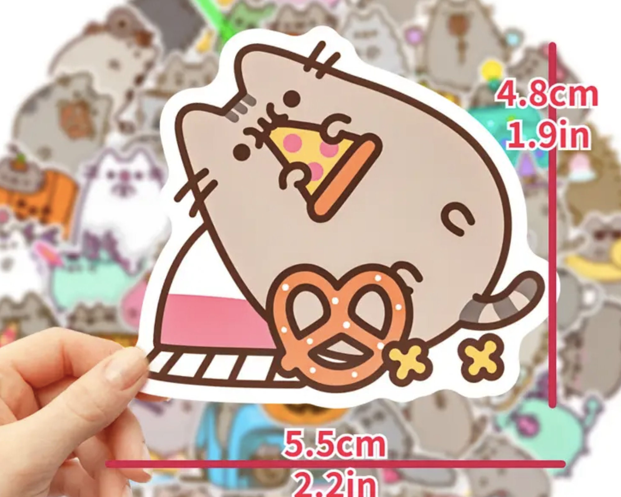 Handmade Mystery Funny Cat Sticker Pack Cute Unique Random Pack Vinyl ...