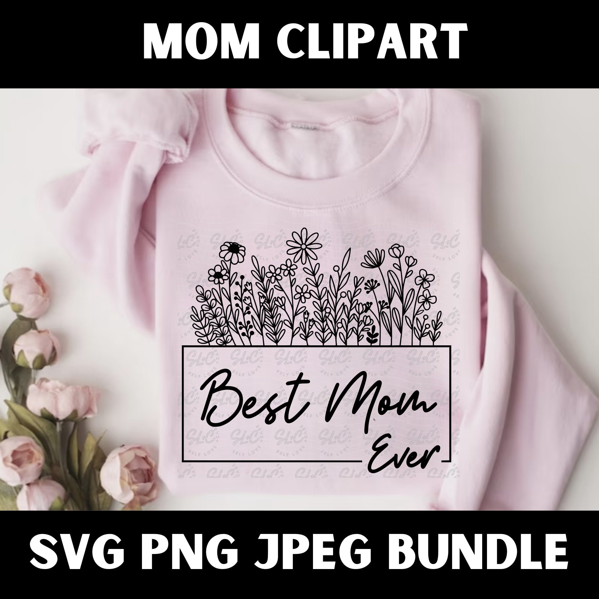 Wildflower Svg, Svg Bundle, Svg Files, Floral Svg, Plant Svg, Mom Png ...