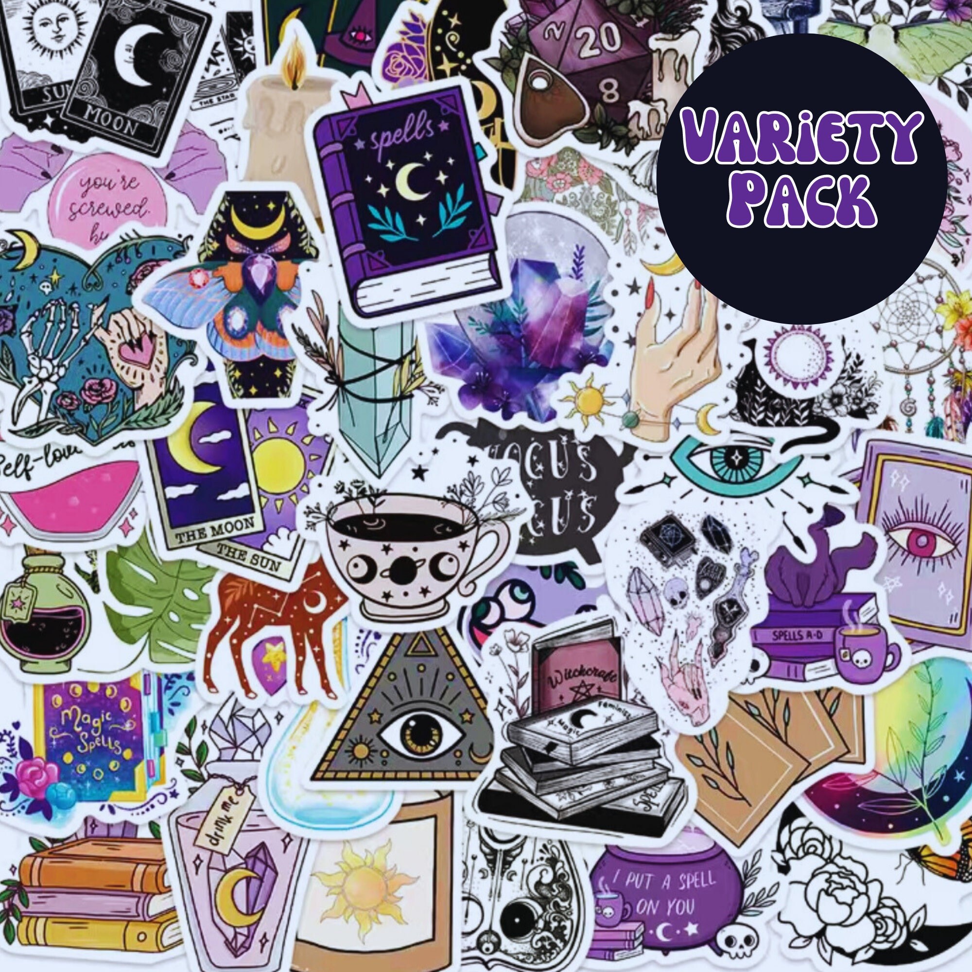 Handmade Sticker Pack Witch Spiritual Aesthetic Magic Potion Mystic ...