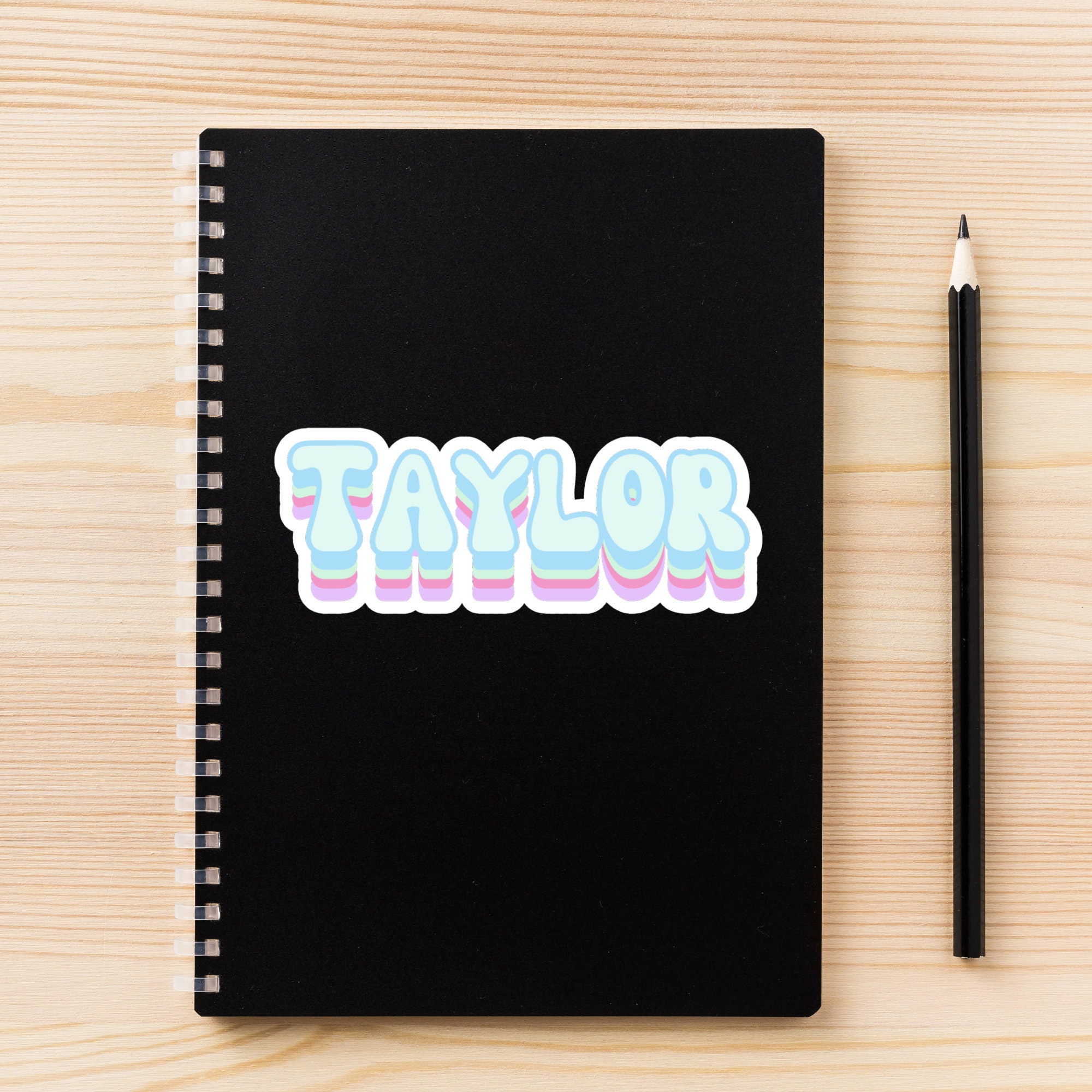 Retro Name Sticker Name Decal Personalized Vinyl Sticker Tumbler ...