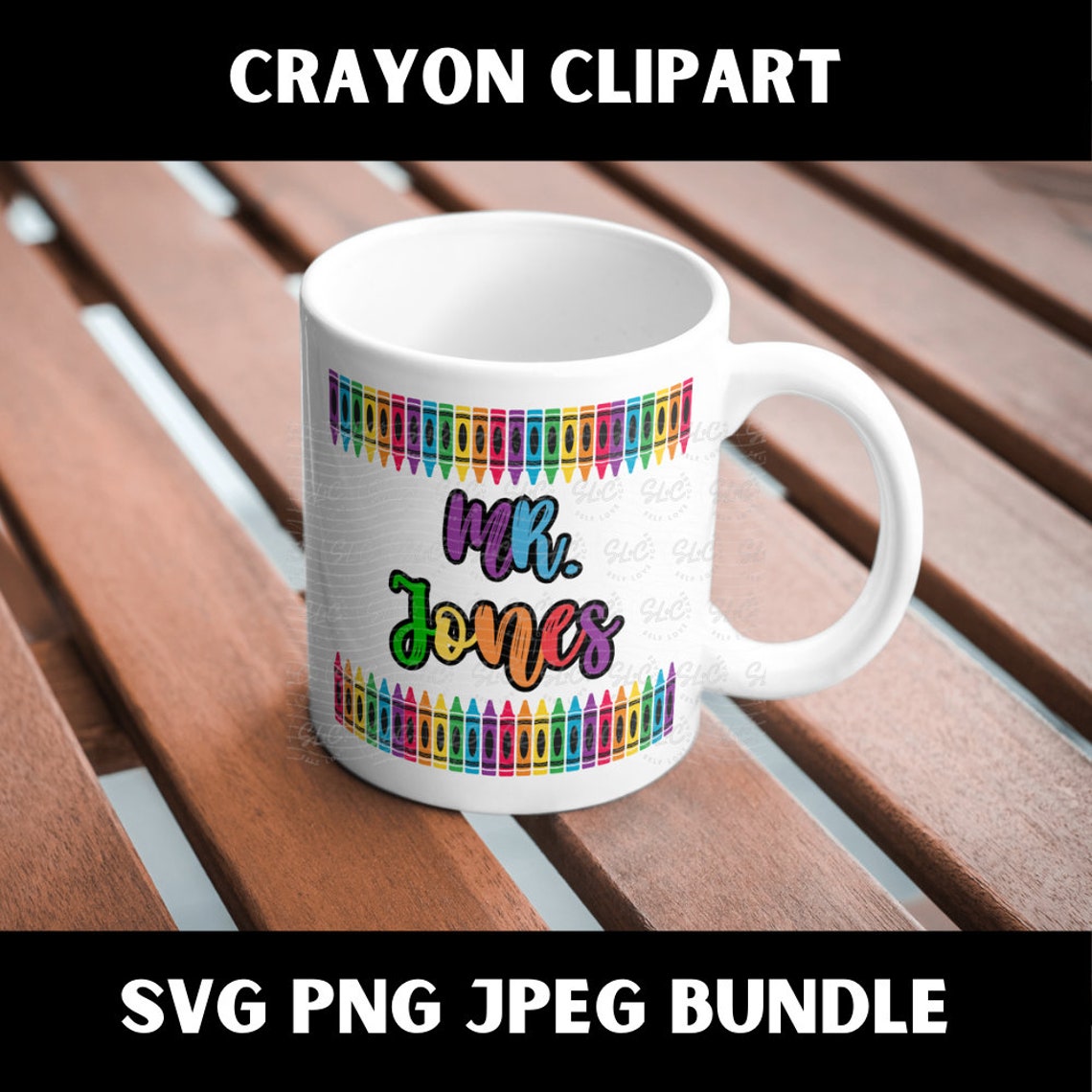 Crayon Monogram Svg, Crayon Split Monogram Svg, Teacher Monogram Svg ...