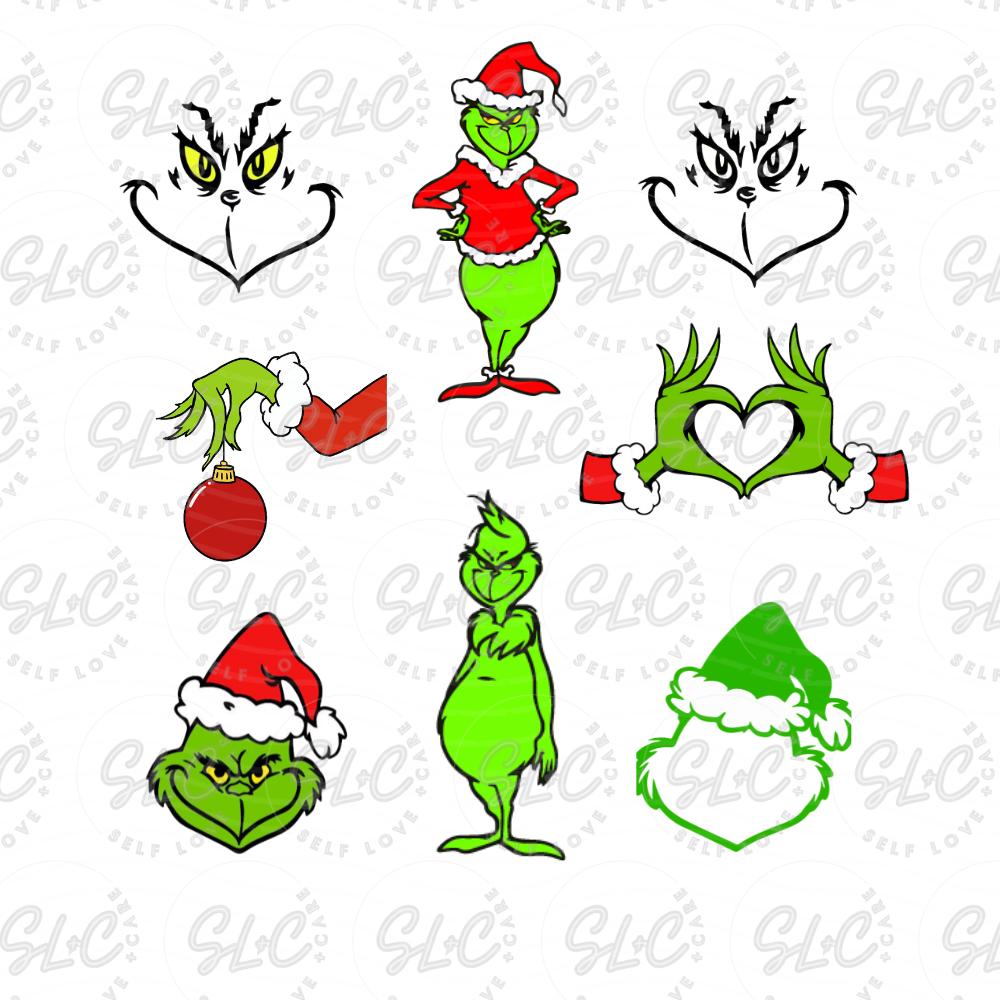 Grinch Cutting Bundle Svg | Grinch Christmas Svg | Christmas Svg ...