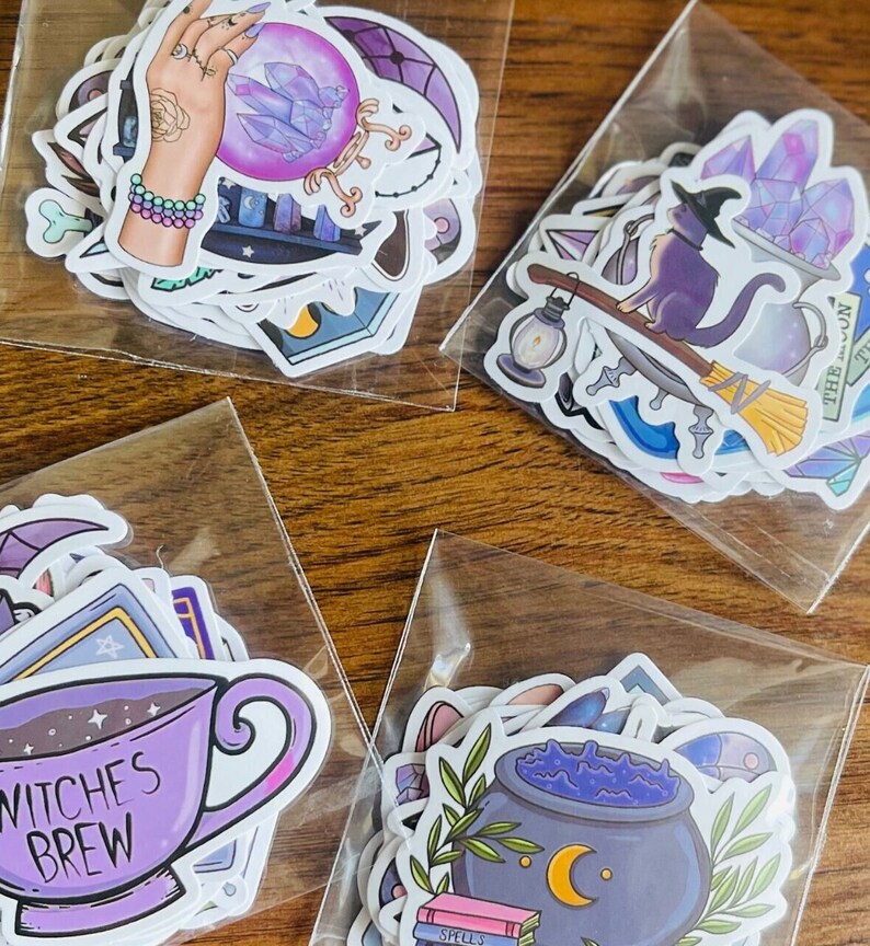Handmade Sticker Pack Witch Spiritual Aesthetic Magic Potion Mystic ...