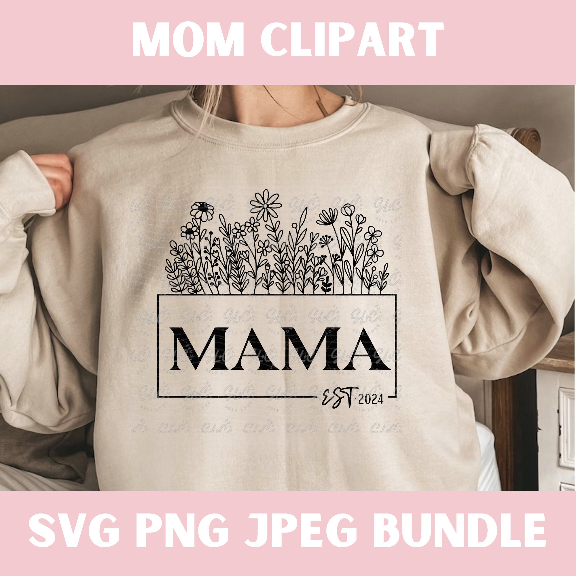 Wildflower Svg, Svg Bundle, Svg Files, Floral Svg, Plant Svg, Mom Png ...