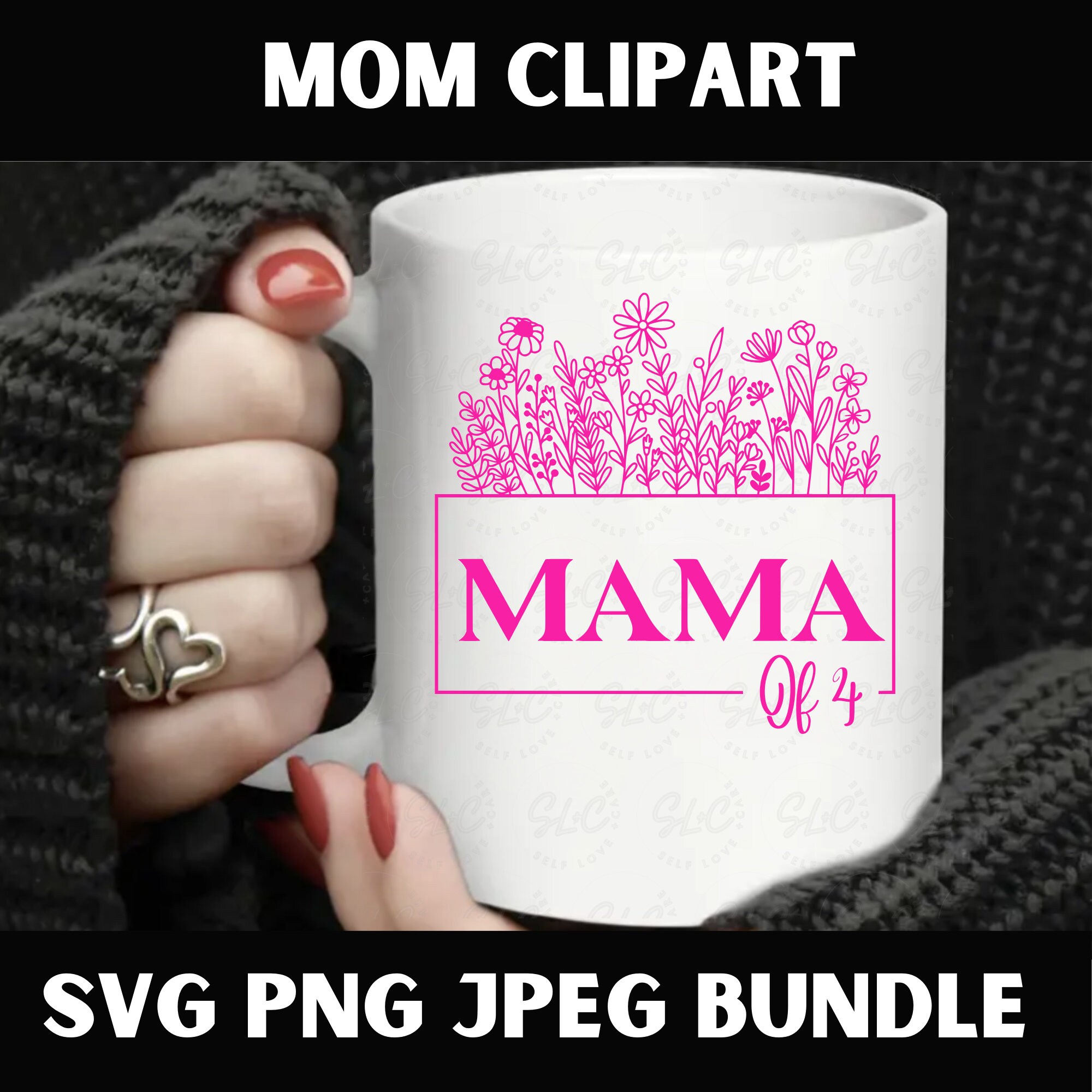 Wildflower Svg, Svg Bundle, Svg Files, Floral Svg, Plant Svg, Mom Png ...