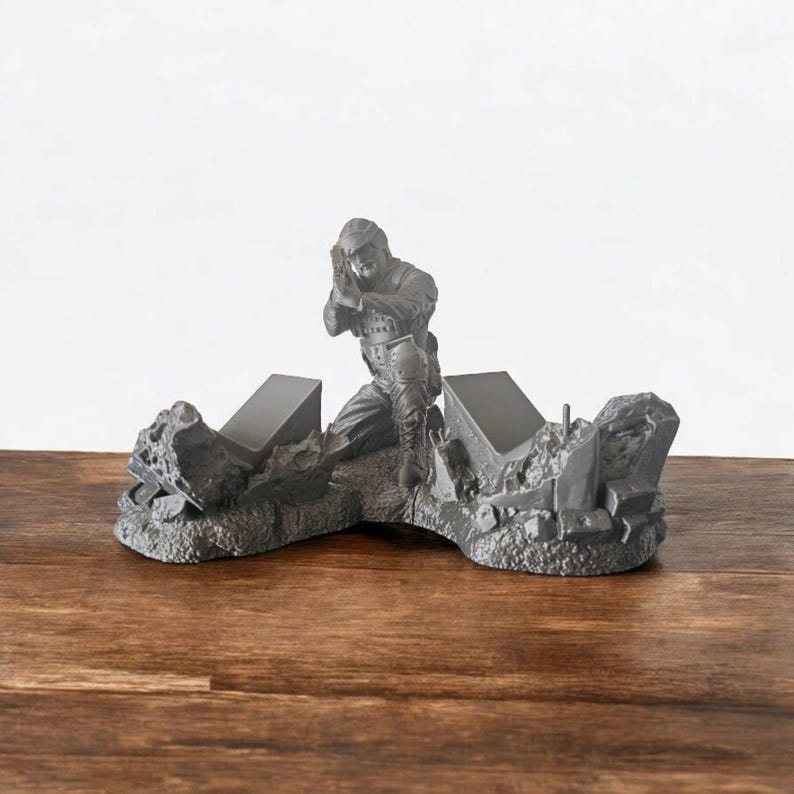 Soldier Combat Video Game Controller Holder - 3D Printed Gaming Stand ...