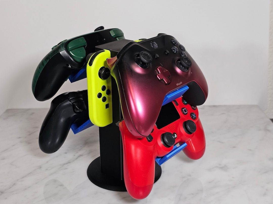 3D Printed Controller Stand Tower - Holds Playstation, Xbox, and ...