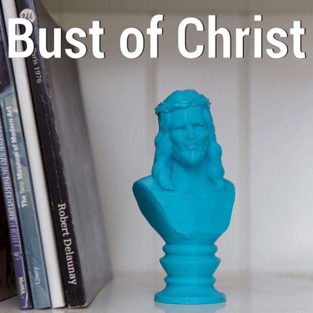 Bust of Christ - 3D Printed Jesus Christ Statue, PLA Plastic, Available ...