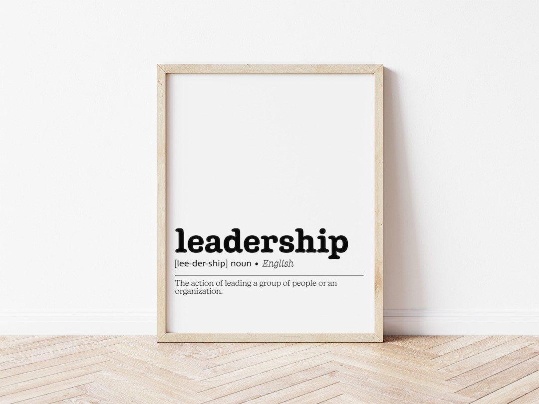 Leadership Art Minimalist Print Home Office Art Inspiring Positive Wall ...