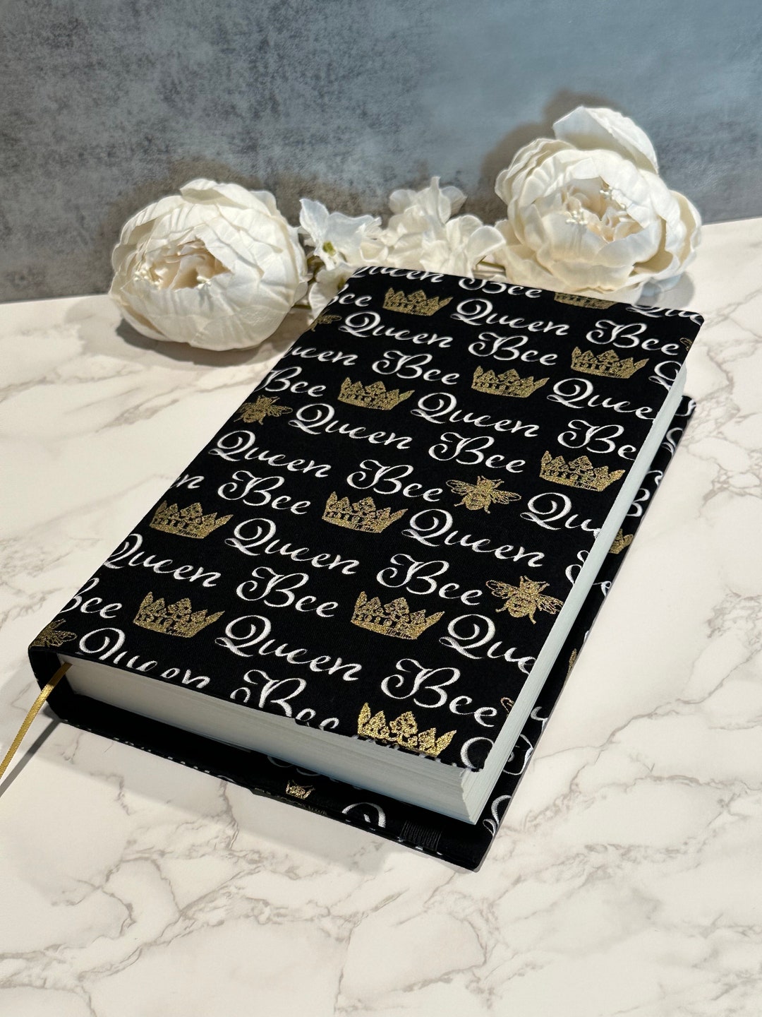 Adjustable Book Cover - Fabric Dust Jacket - Book Sleeve - Bookish Gift ...