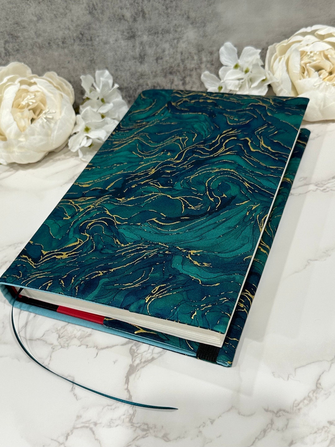 Adjustable Book Cover Fabric Dust Jacket Book Sleeve Bookish Gift Book ...