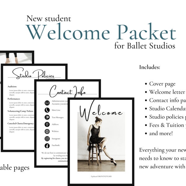 Welcome Packet - Etsy