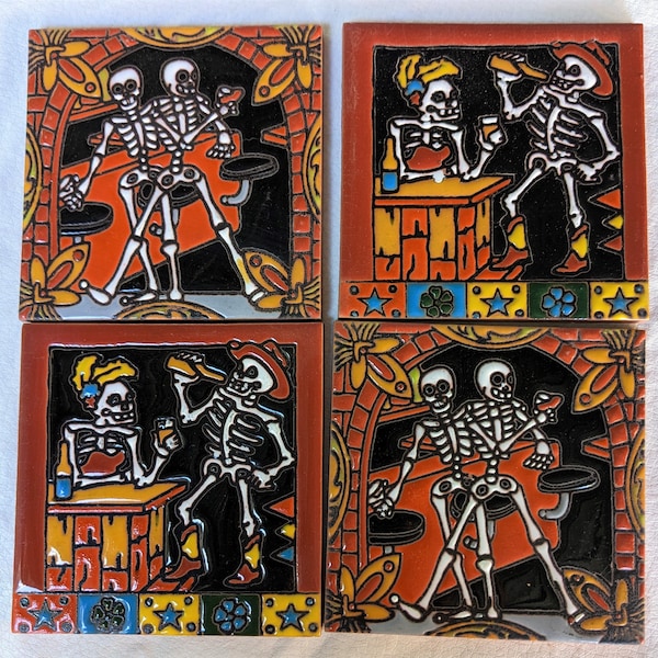 Embossed Ceramic Tiles - Etsy