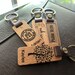 Engraved Wood Key Chain-custom Keychain Gift for Home Car Office ...